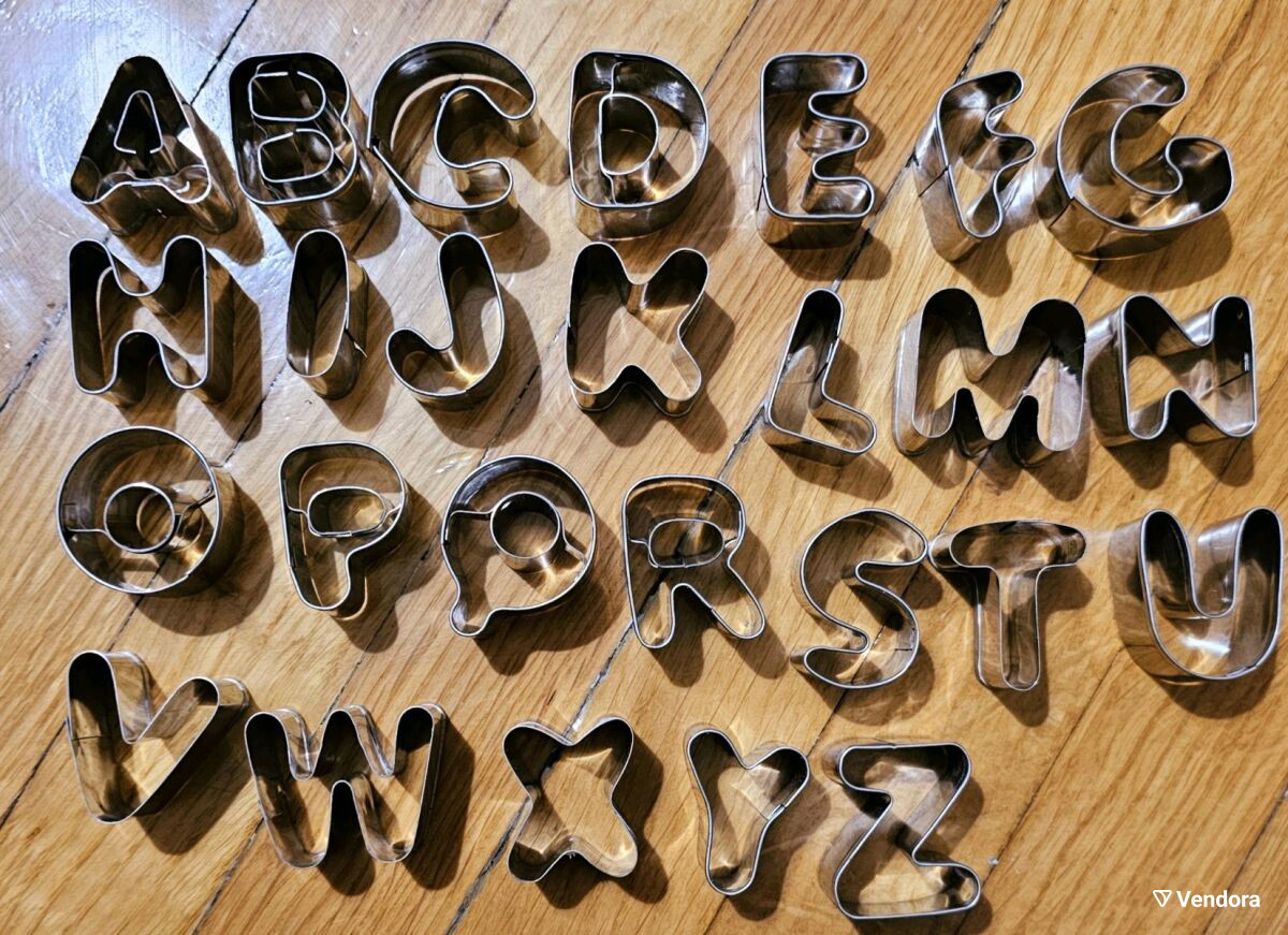 English Alphabet cutters - € 6,00 - Vendora.gr