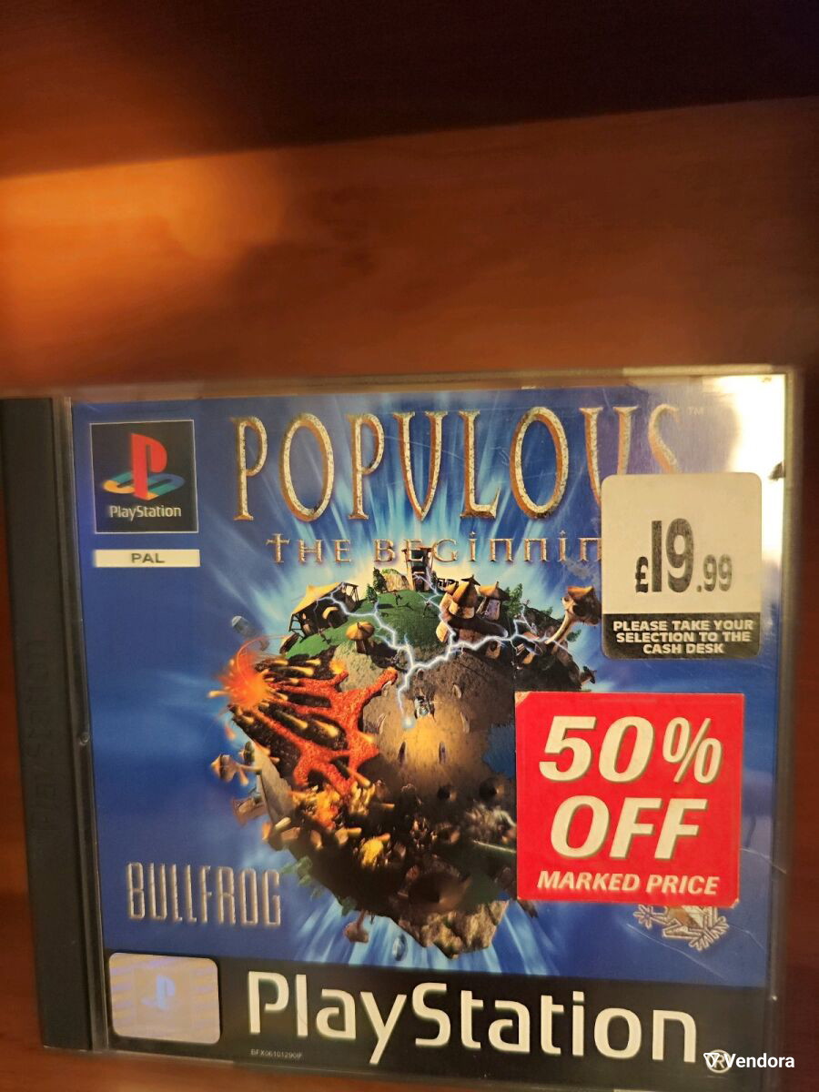 Populous PlayStation (PS1) σε πολύ καλή… - € 19,00 - Vendora.gr