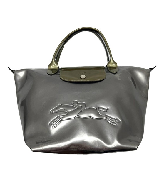 LONGCHAMP plastic metallic pliage handbag - € 40,00 - Vendora