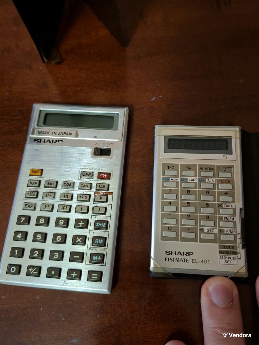 Sharp pocket calculators used, 1970s,… - € 10,00 - Vendora.cy