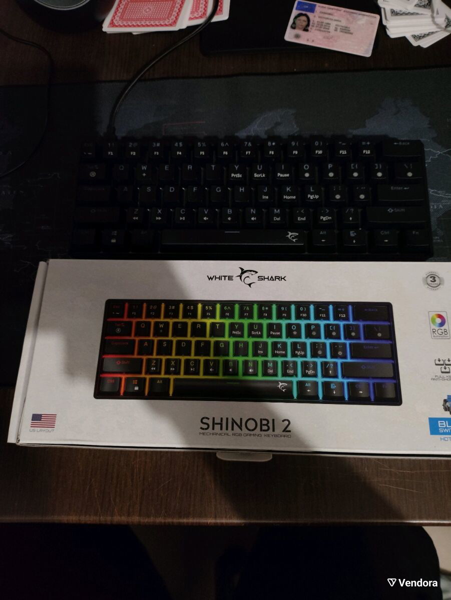 Keyboard White Shark Shinobi 2… - € 30,00 - Vendora.gr