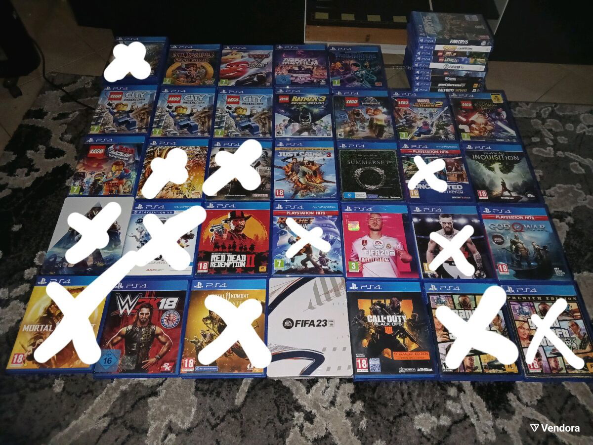 Παιχνίδια PS4 σαν καινούργια - € 250,00 - Vendora.gr