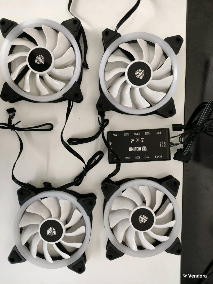 Koling set 4 ανεμιστήρες RGB σαν… - € 49,00 - Vendora.gr