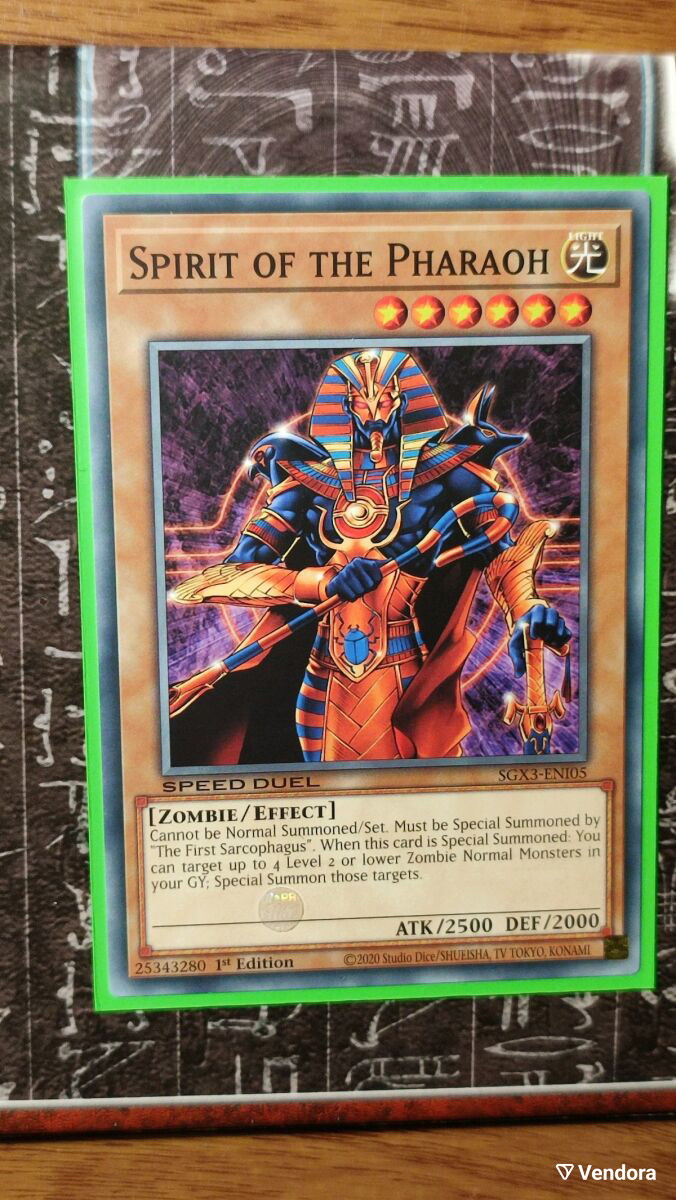 Spirit Of The Pharaoh κάρτα Yu-Gi-Oh! σαν… - € 1,20 - Vendora.gr