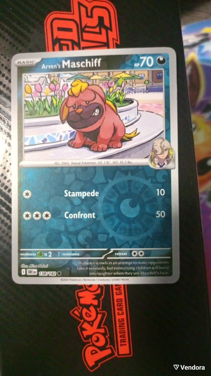 Κάρτα Pokémon Arven's Maschiff σαν… - € 0,50 - Vendora.gr