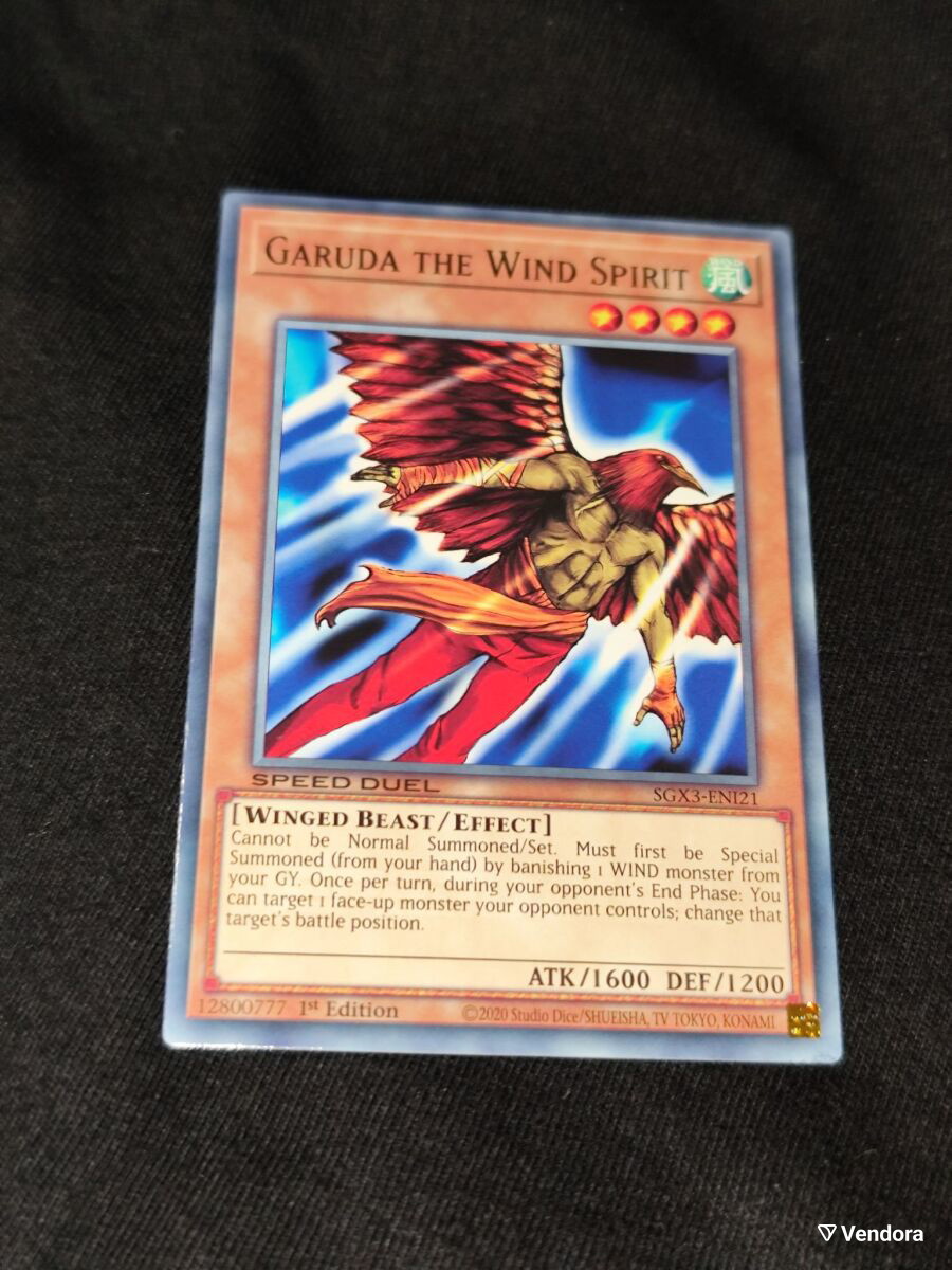Garuda the Wind Spirit Yu-Gi-Oh κάρτα… - € 1,35 - Vendora.gr