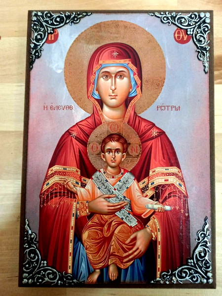 ΠΑΝΑΓΙΑ ΕΛΕΥΘΕΡΩΤΡΙΑ ΕΙΚΟΝΑ 14Χ20εκ - € 18,00 - Vendora