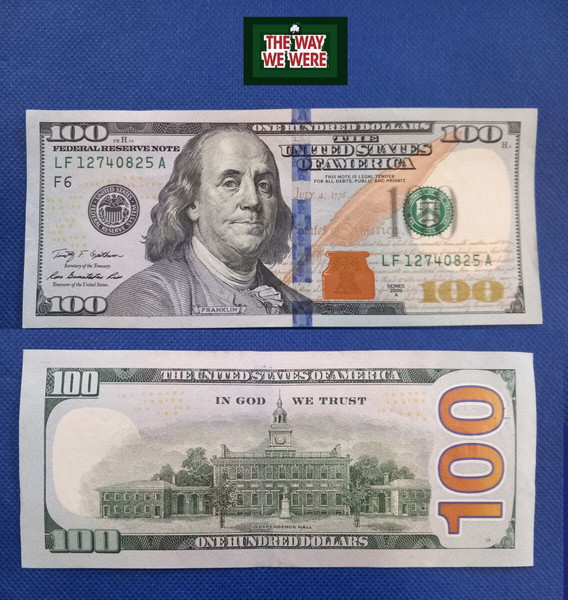 100 ΔΟΛΑΡΙΑ Χαρτονόμισμα Η.Π.Α - € 250,00 - Vendora