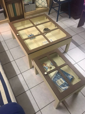 Τραπεζάκια σαλονιού μεταχειρισμένα σετ… - € 110,00 - Vendora.gr