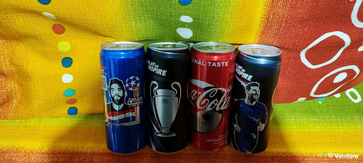 Κουτάκια Coca Cola Euro και Pepsi Messi… - € 10,00 - Vendora.gr
