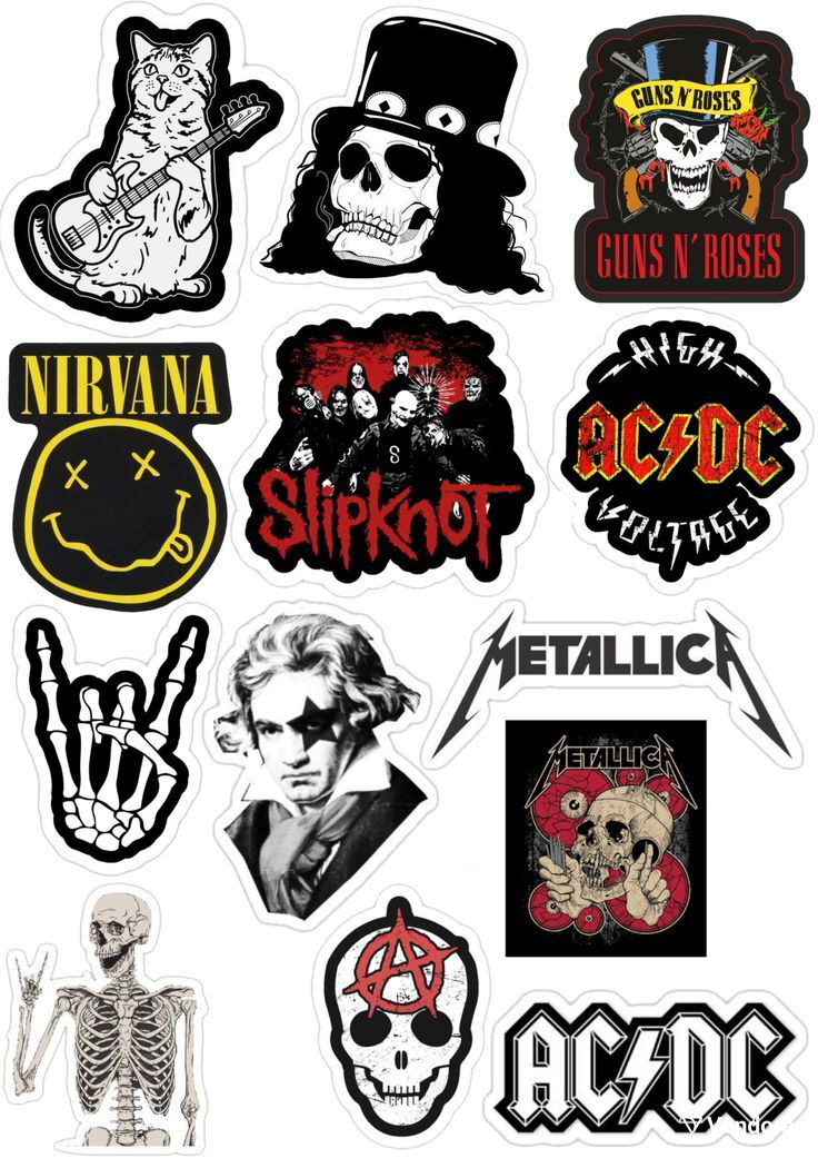 Σετ αυτοκόλλητα rock & metal κατόπιν… - € 8,00 - Vendora.gr