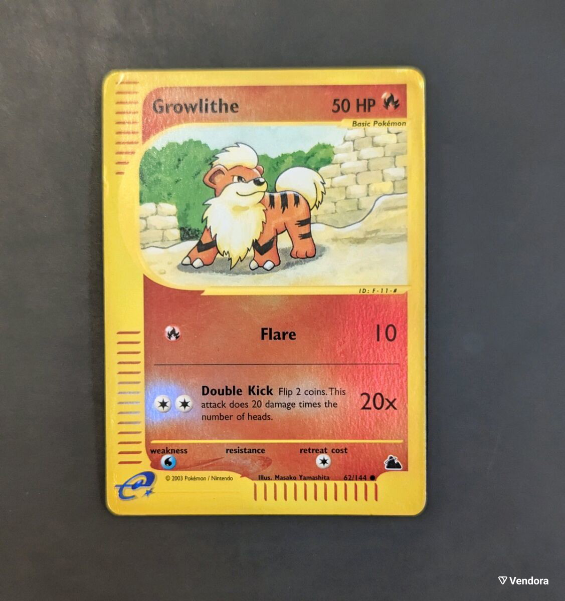 Growlithe Pokemon Skyridge Reverse Holo… - € 39,00 - Vendora.gr