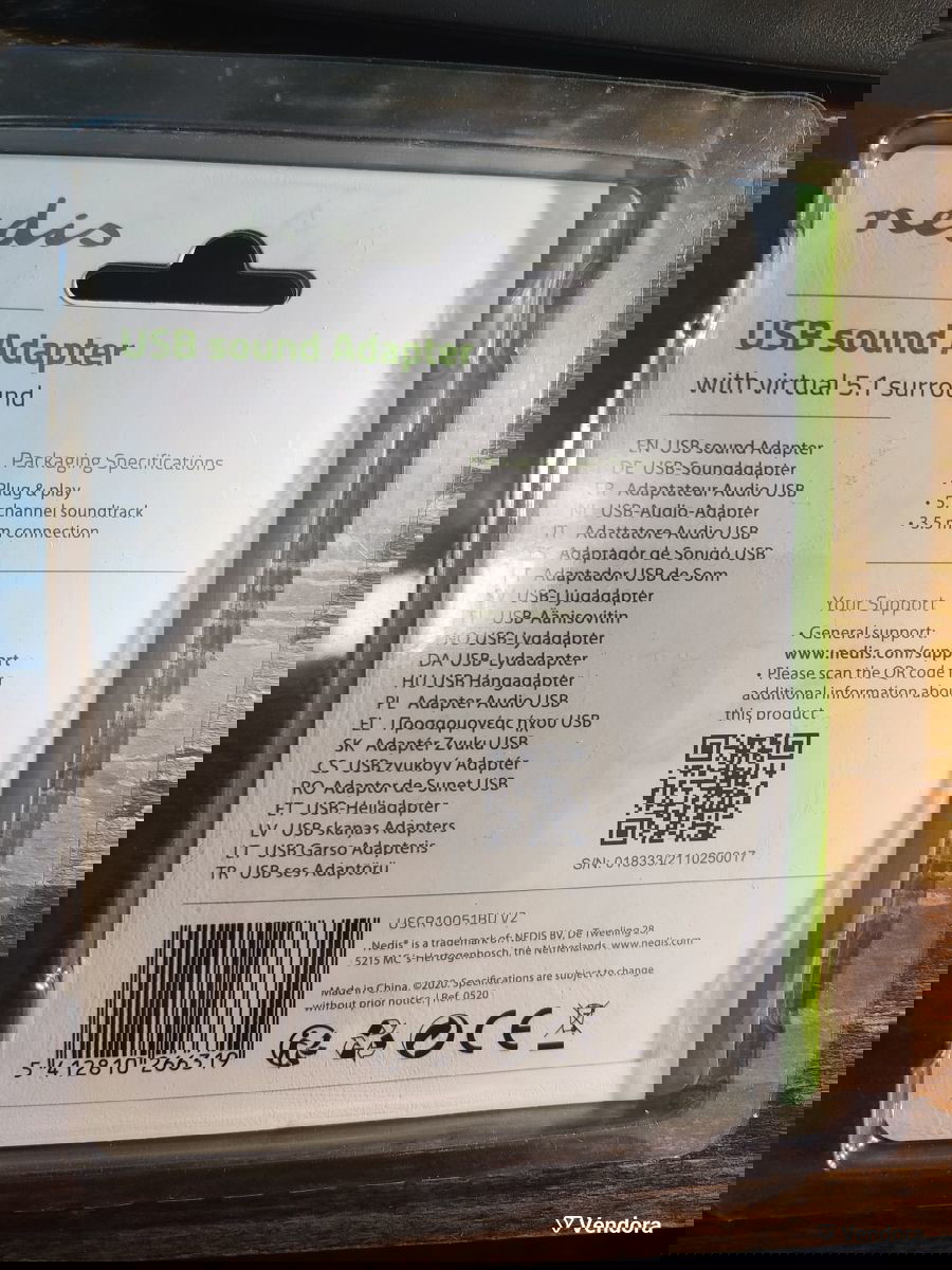 USB sound Adapter - κάρτα ήχου σε USB - € 5,00 - Vendora