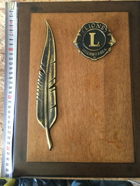 Lions International πλακετα τιμης ενεκεν - € 30,00 - Vendora
