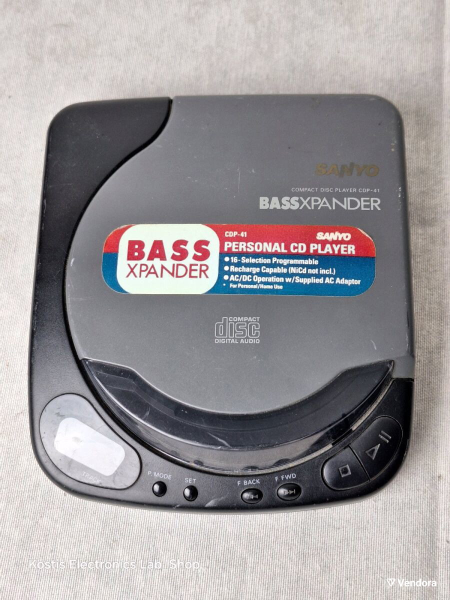 Μεταχειρισμένος φορητός CD Player Sanyo… - € 30,00 - Vendora.gr
