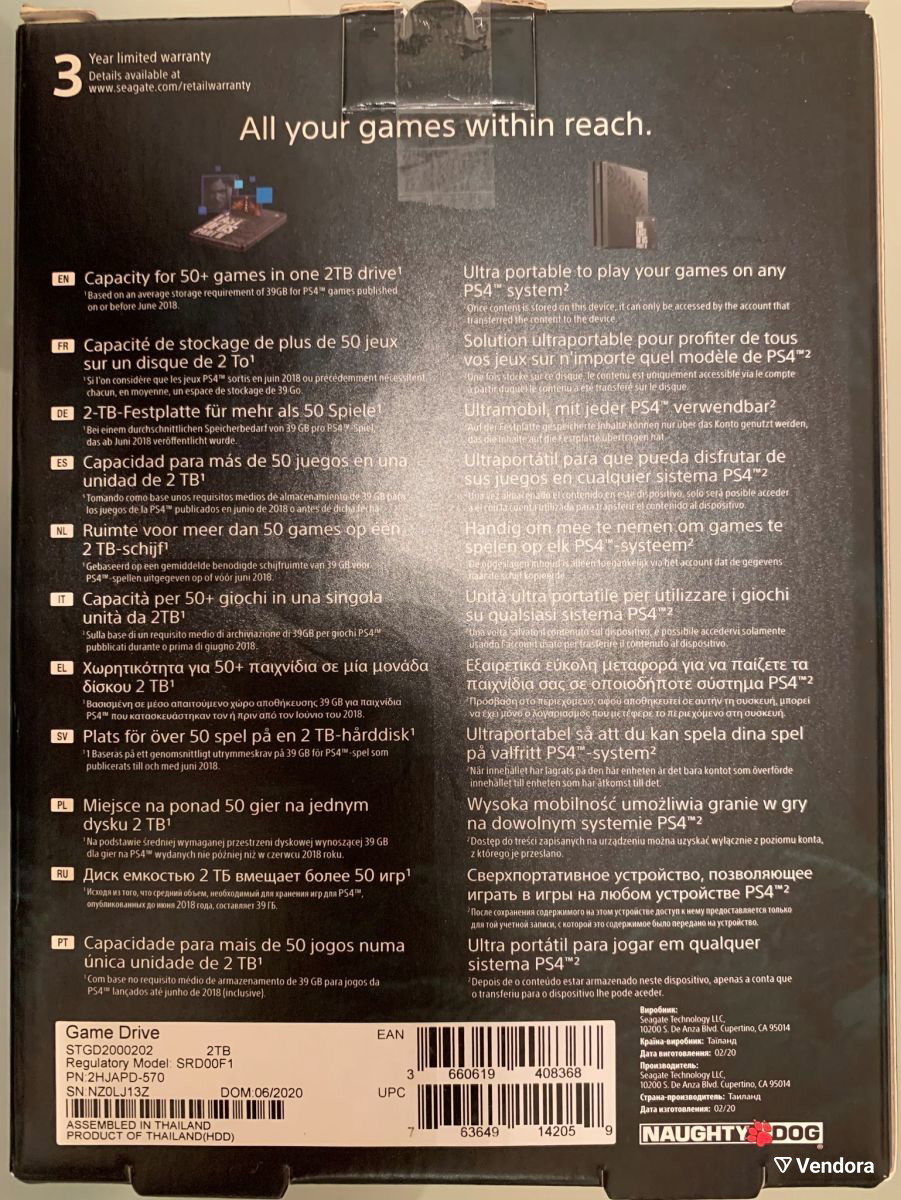 PLAYSTATION 3 4 5 LAST OF US PART II 144 50 Vendora playstation-3-4-5-last-of-us-part-ii-144-50-vendora