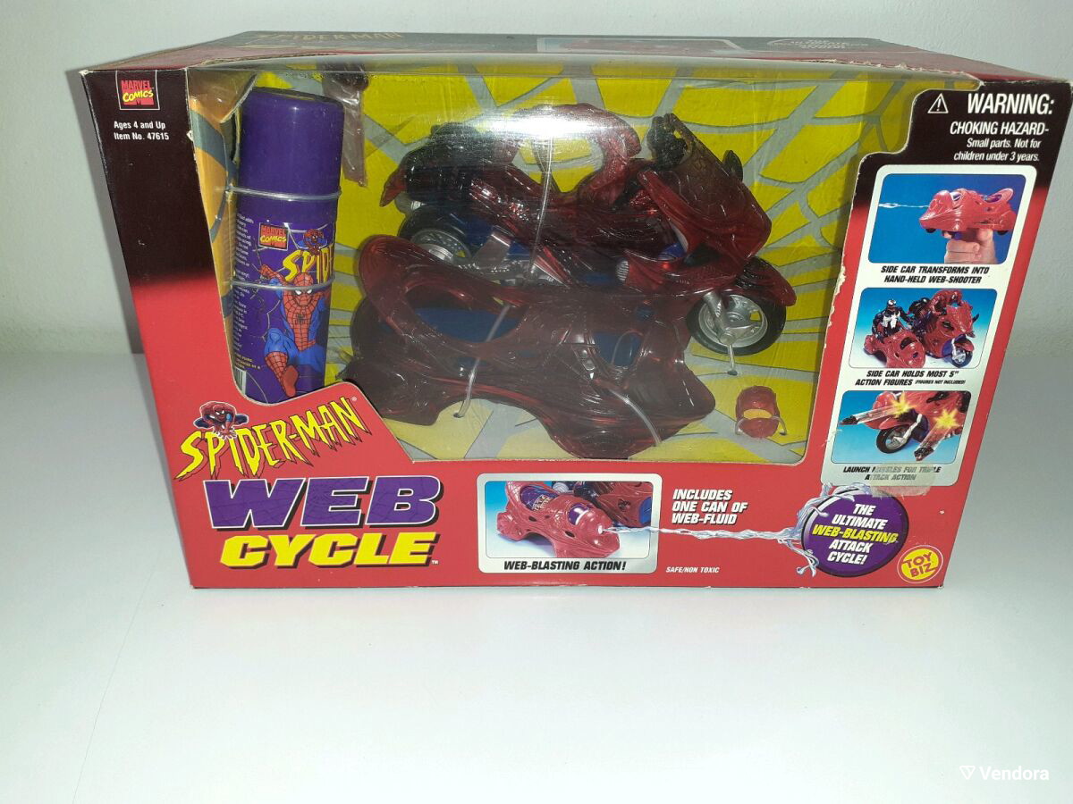 Spider Man Web Cycle (Toy Biz) 1998… - € 45,00 - Vendora.gr