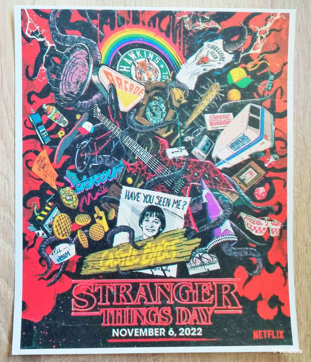 Αφίσα Stranger Things Day Hawkins… - € 4,00 - Vendora.gr