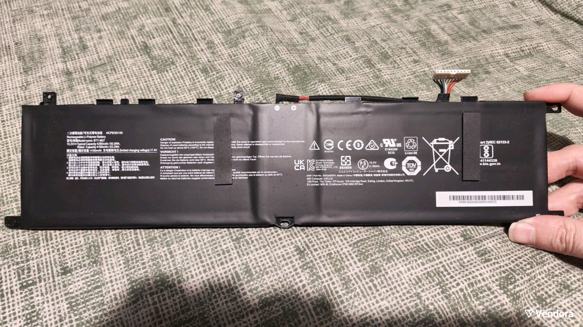 MSI Li-Polymer Laptop Battery BTY-M57… - € 40,00 - Vendora.gr