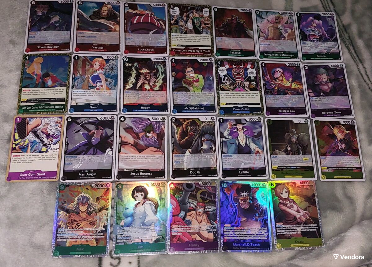 One Piece TCG Cards 21 Rare και 5 Super… - € 15,00 - Vendora.gr