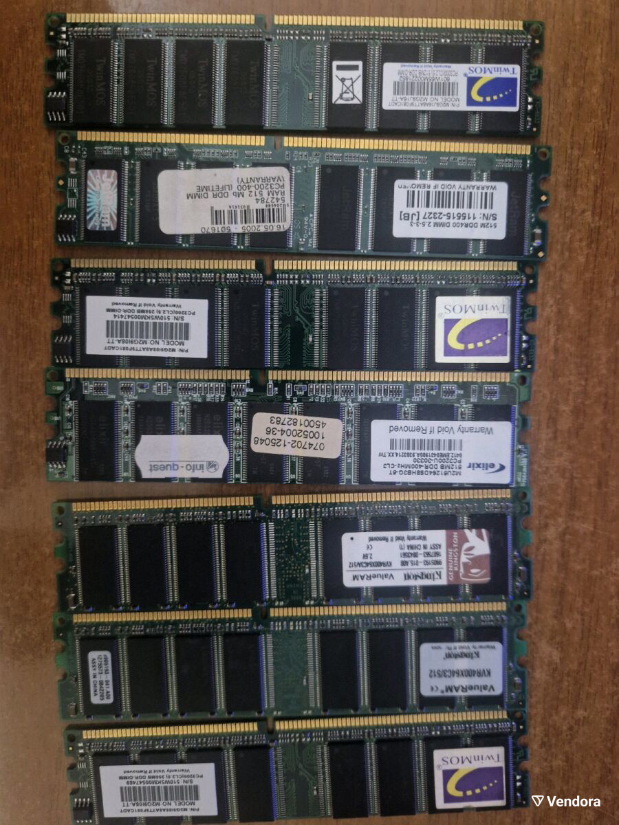Ram desktop DDR1 μεταχειρισμένο, πακέτο… - € 10,00 - Vendora.gr
