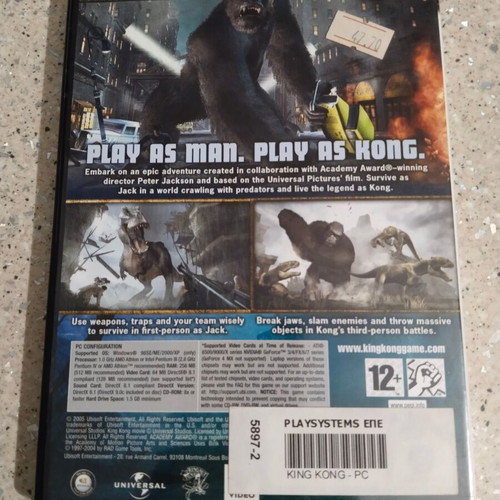King Kong Pc game μεταχειρισμένο - € 15,00 - Vendora.gr