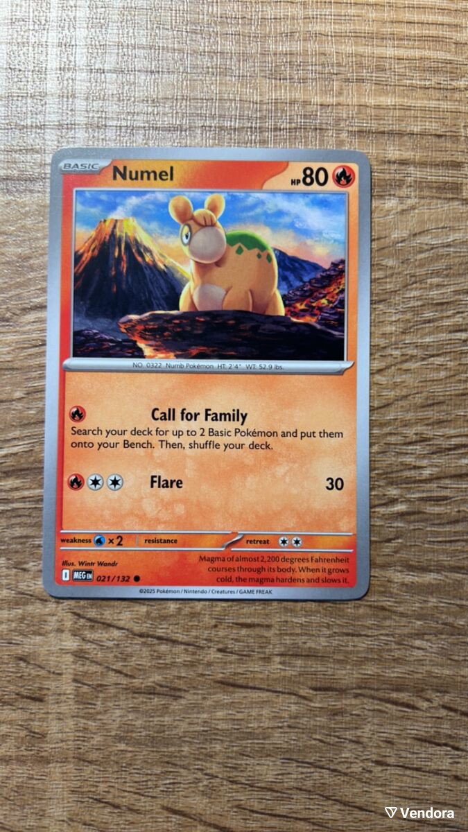 Κάρτα Numel Pokemon Mega Evolution σαν… - € 0,25 - Vendora.gr