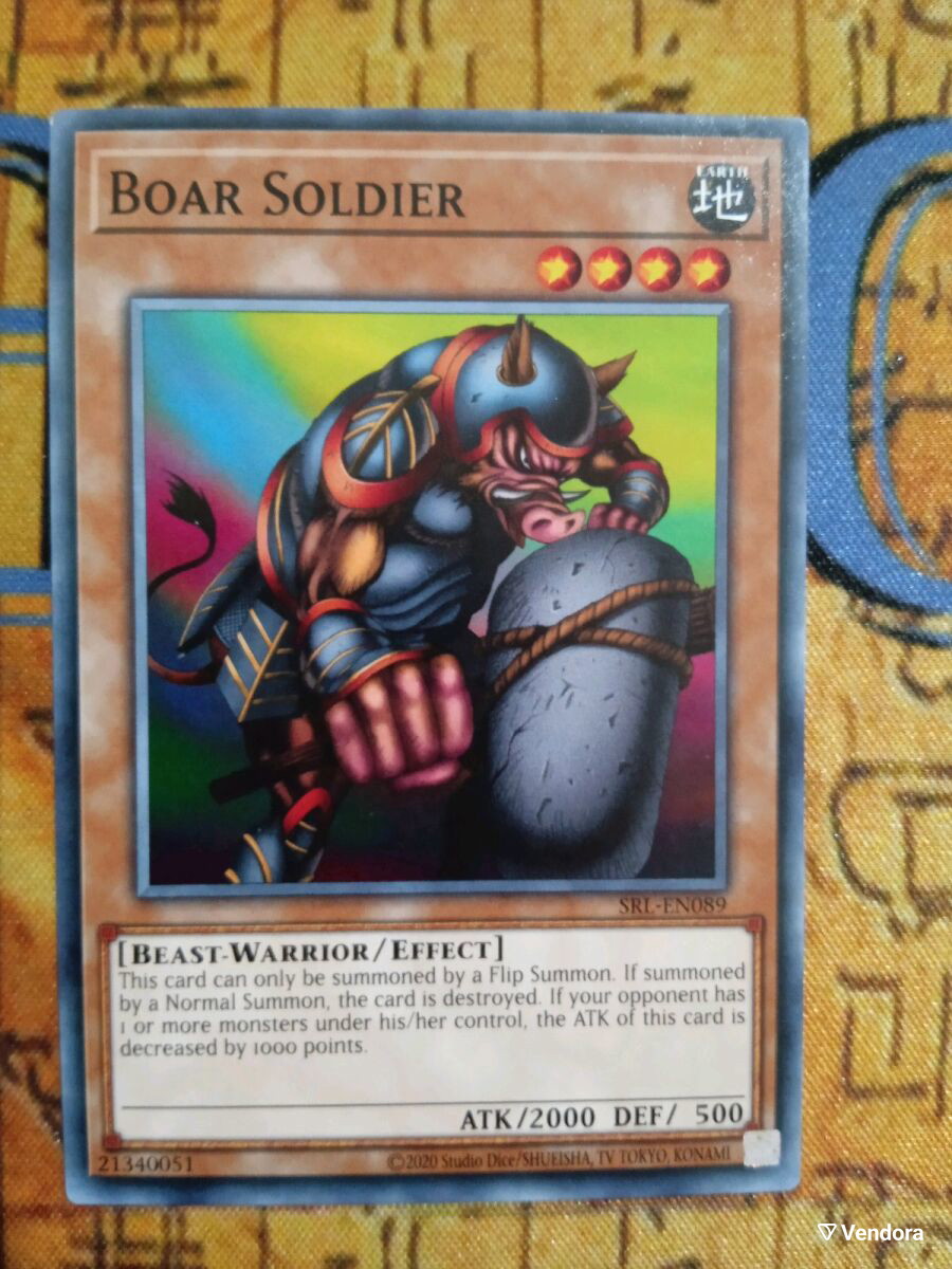 Boar Soldier Yu-Gi-Oh! карта като нова - € 0,25 - Vendora.bg