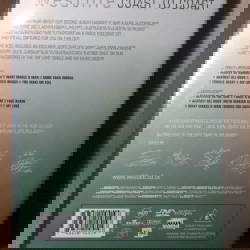 Westlife Coast to Coast DVD σαν… - € 5,00 - Vendora.gr