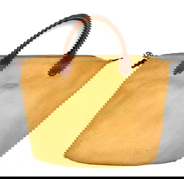 LONGCHAMP suede dark beige pliage - € 50,00 - Vendora