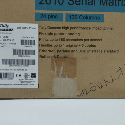 Εκτυπωτής Tally Dascom 2610 Serial… - € 660,00 - Vendora.gr