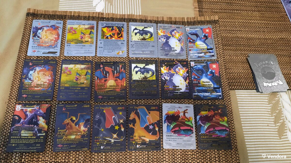 Pokemon cards fan made σαν καινούργιο,… - € 8,00 - Vendora.gr
