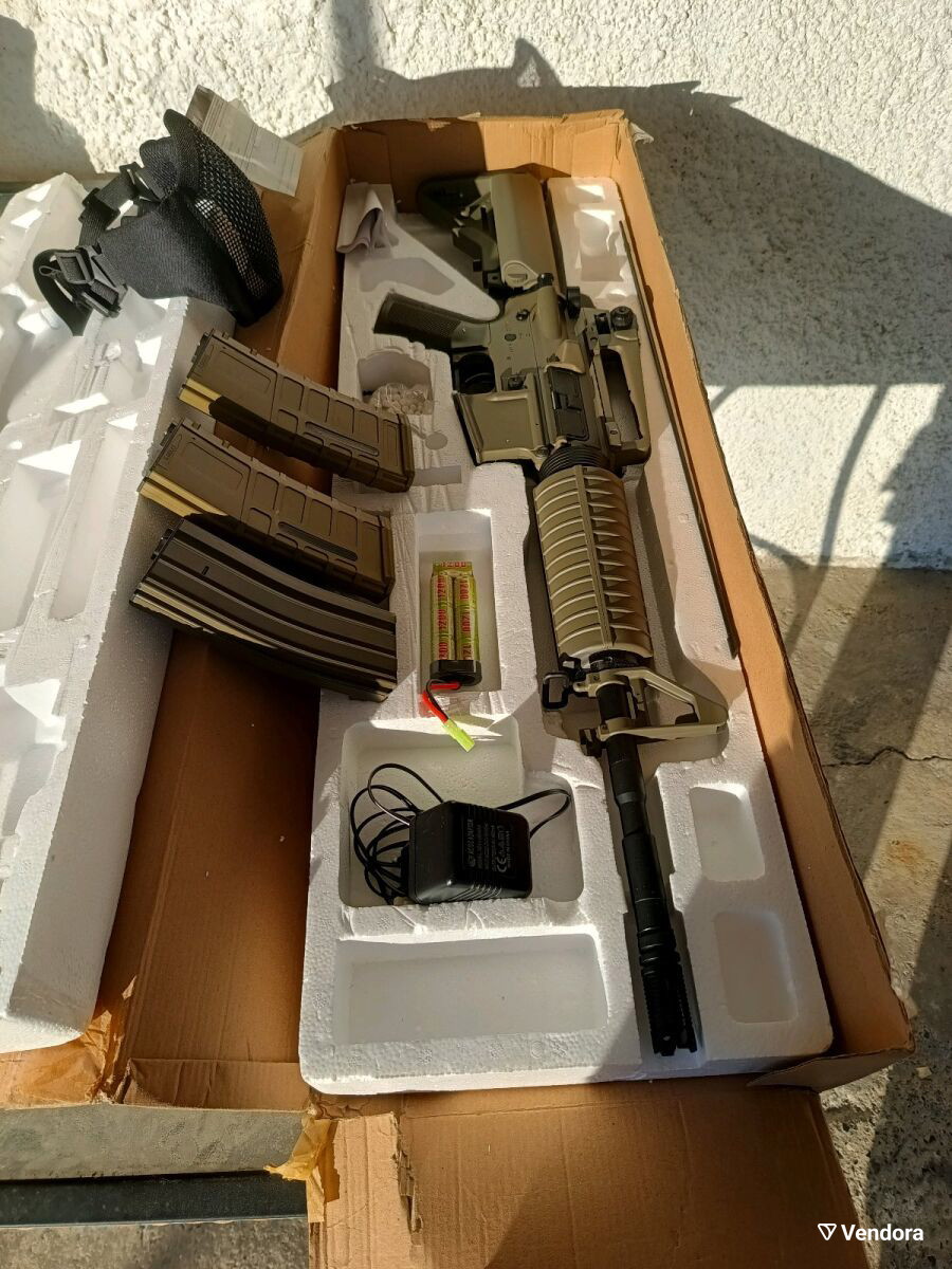 Airsoft M16 σαν καινούργιο με 3… - € 80,00 - Vendora.gr