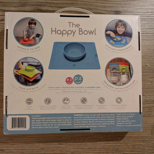 EZPZ The Happy Bowl σιλικονένιο πιάτο με… - € 18,00 - Vendora.gr