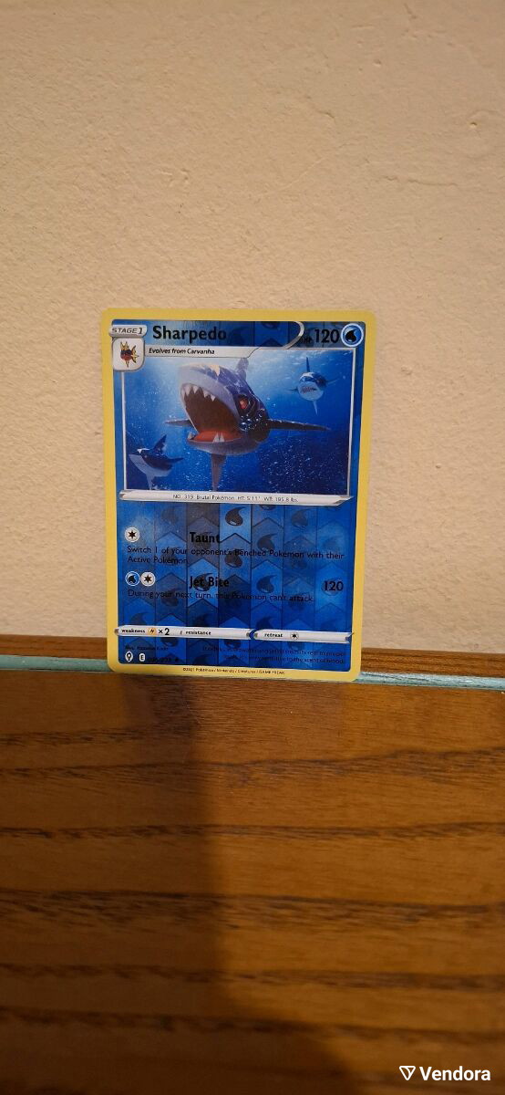 Pokemon Card Sharpedo Reverse Holo като… - € 1,00 - Vendora.bg
