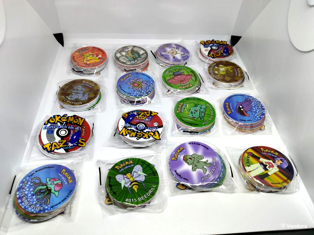 Πληρης Συλλογη Πρωτη Εκδοση Pokemon Tazos -… - € 80,00 - Vendora