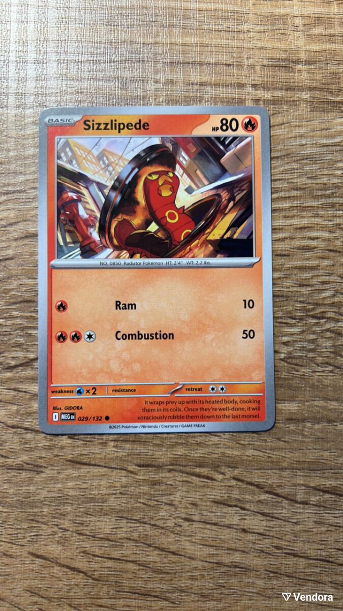 Κάρτα Sizzlipede Pokemon Mega Evolution… - € 0,25 - Vendora.gr