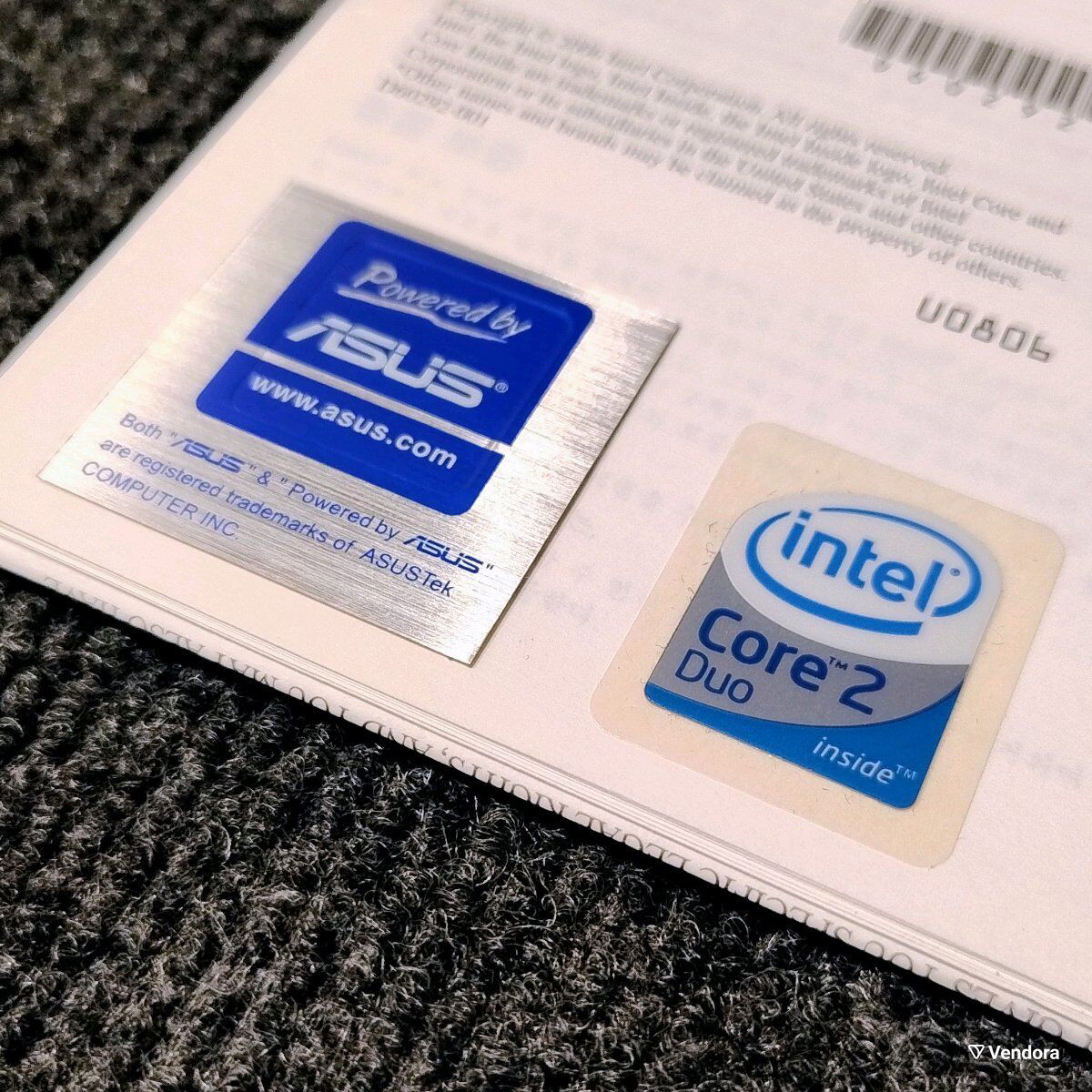 Αυτοκόλλητα Intel Core 2 Duo και Asus… - € 1,00 - Vendora.gr