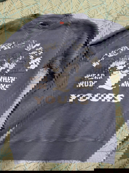 Diesel φουτερ Μ μπλε χρώμα 100% cotton - € 24,00 - Vendora.gr