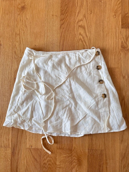 Φούστα με κουμπιά σε ύφασμα λινό Funky… - € 5,00 - Vendora.gr