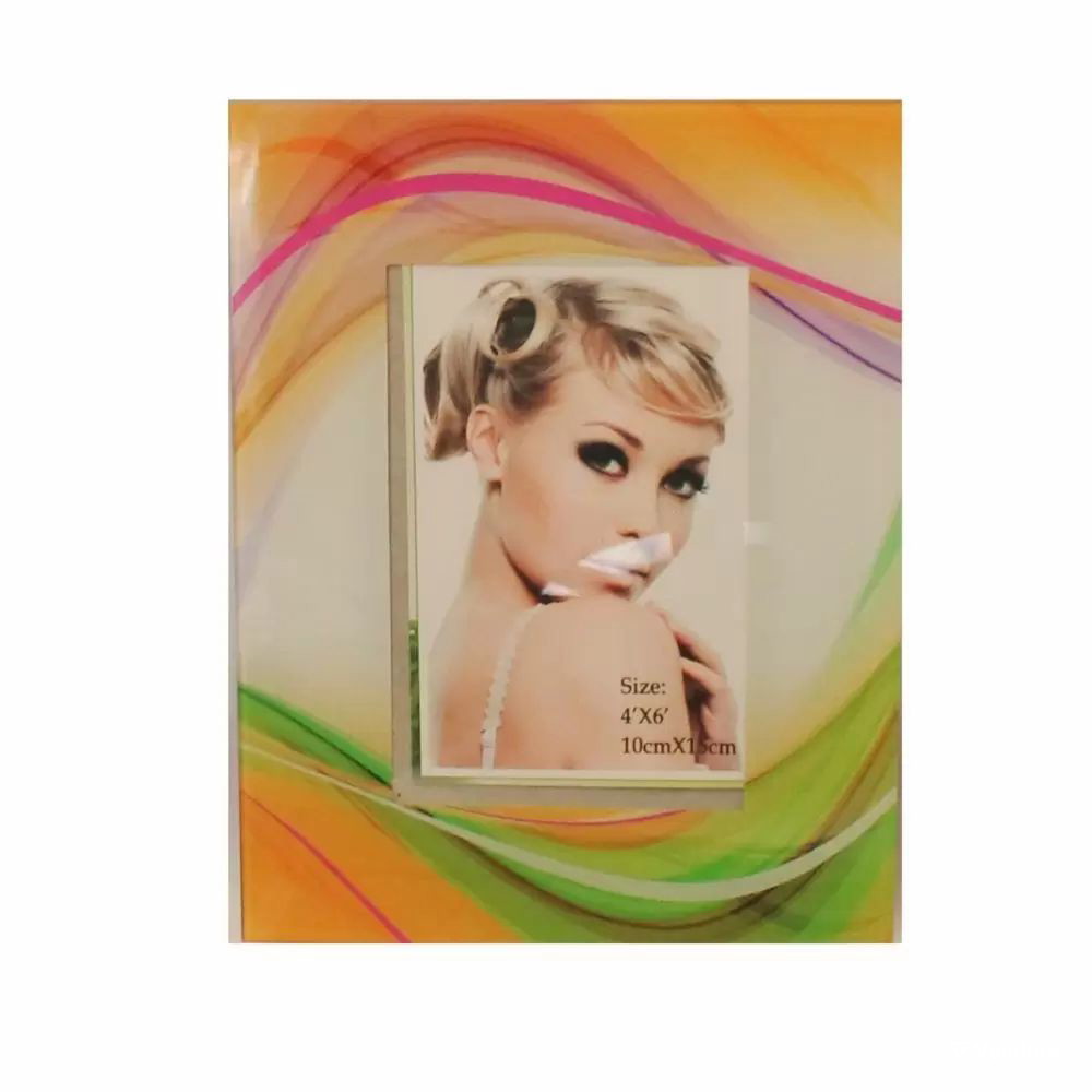 Κορνίζα γυάλινη 9x14cm Πολύχρωμη νέα - € 1,59 - Vendora.gr